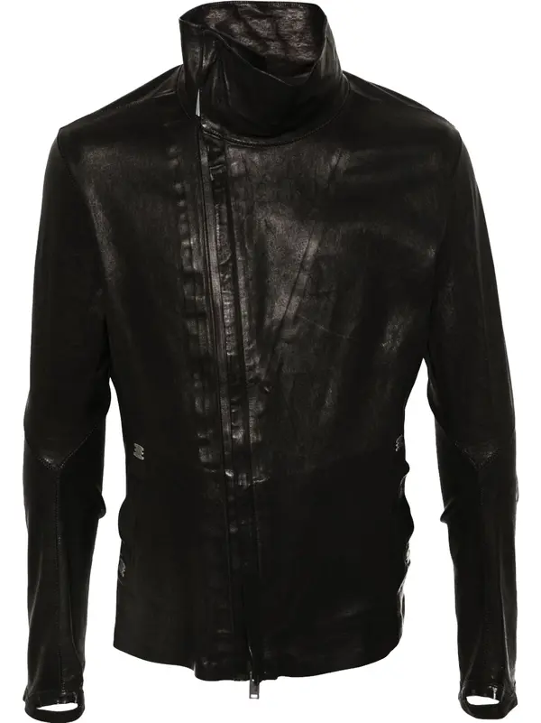 ISAAC SELLAM EXPERIENCE Imparable Crassepouille Leather Jacket - Black