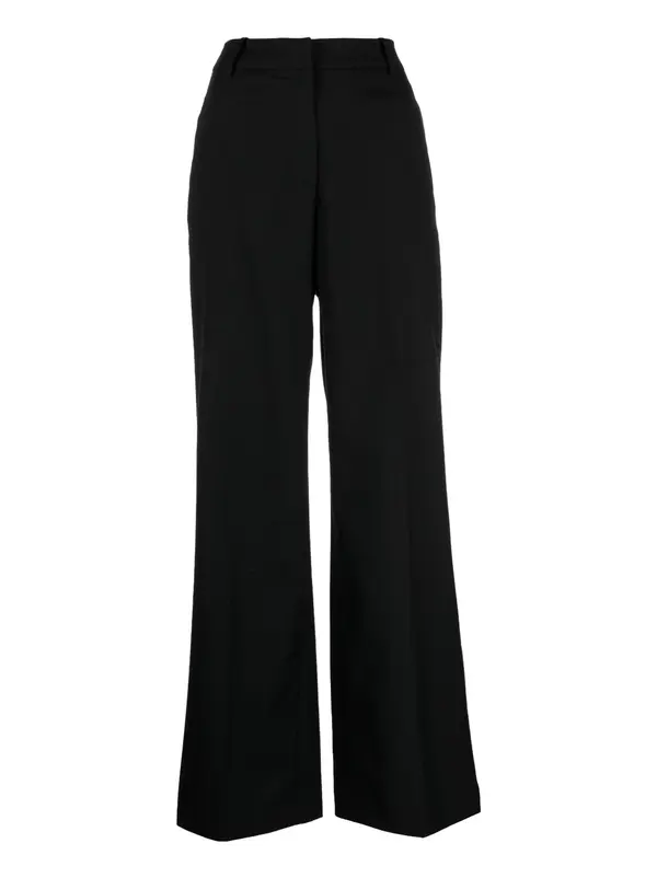 Christopher Esber High-rise Wide-leg Trousers - Black