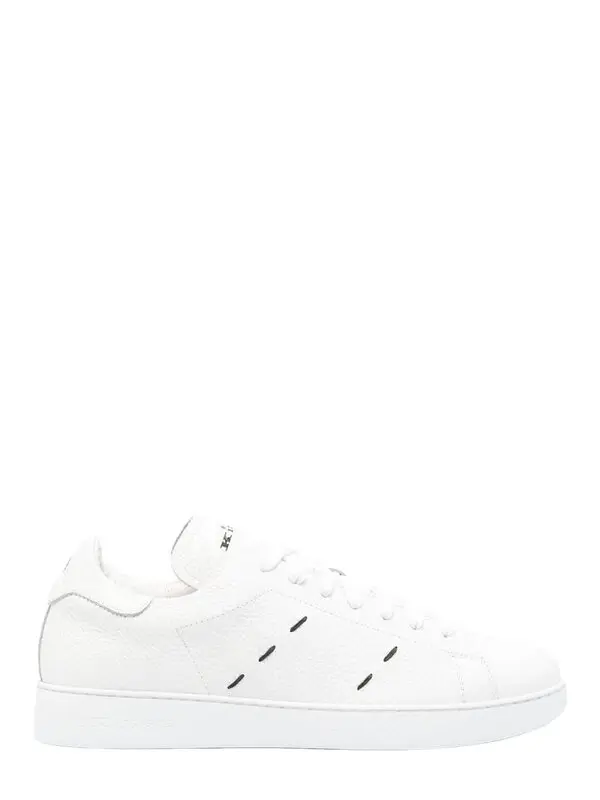 Kiton Stitch-detailing Low-top Sneakers - White