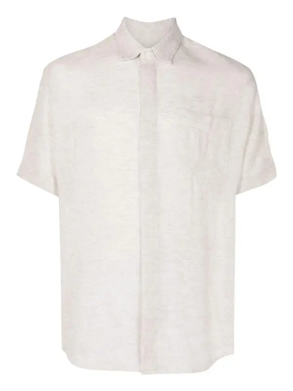 OSKLEN Spread-collar Short-sleeve Shirt - Neutrals
