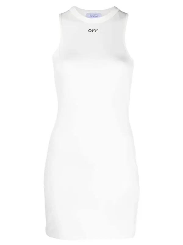 Off-White Rowing Bodycon Minidress - White