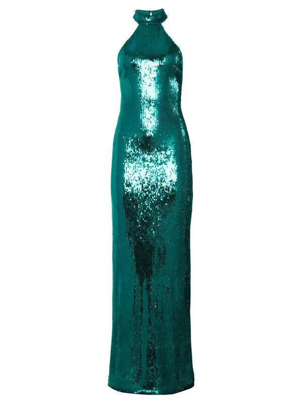Retrofete Cora Sequin-embellished Maxi Dress - Green