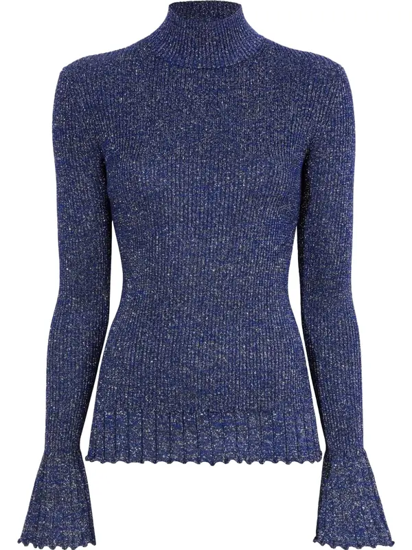 Proenza Schouler White Label Avery Turtleneck Jumper - Blue