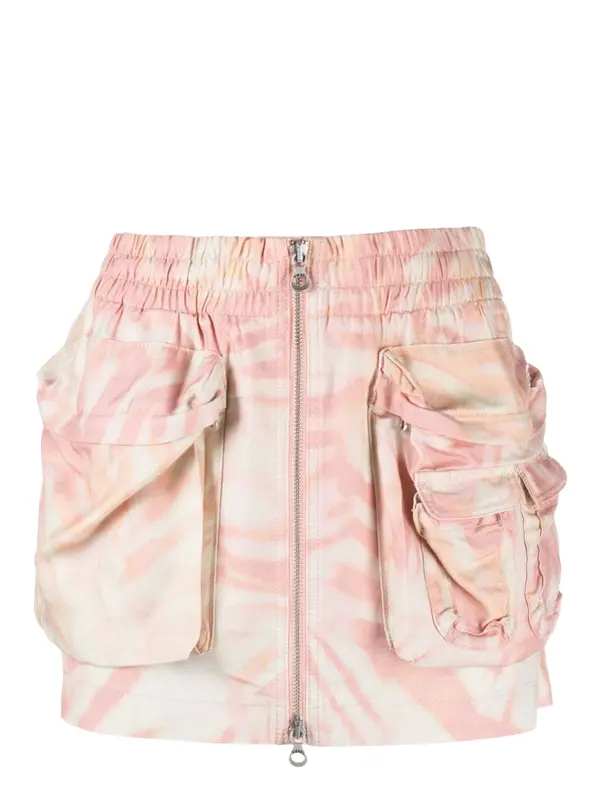 DIESEL O-mirty Cargo Mini Skirt - Pink
