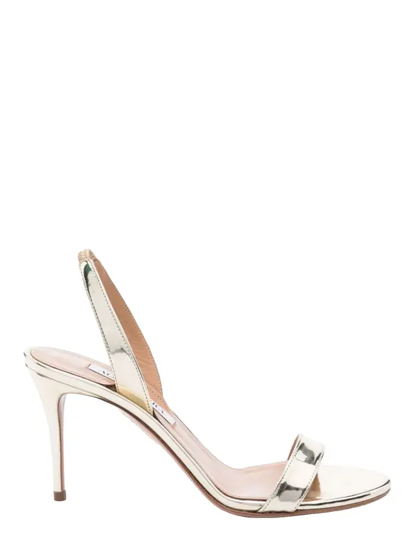 AQUAZZURA So Nude 85mm Sandals - Gold