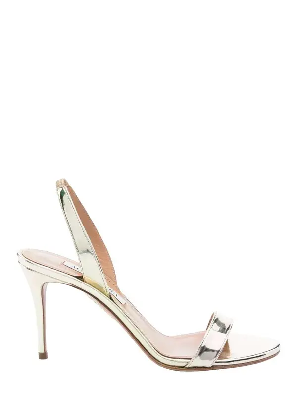 AQUAZZURA So Nude 85mm Sandals - Gold