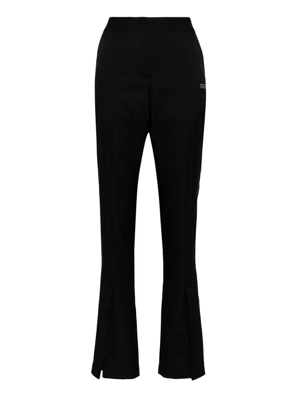 Off-White Slitted Twill Trousers - Black