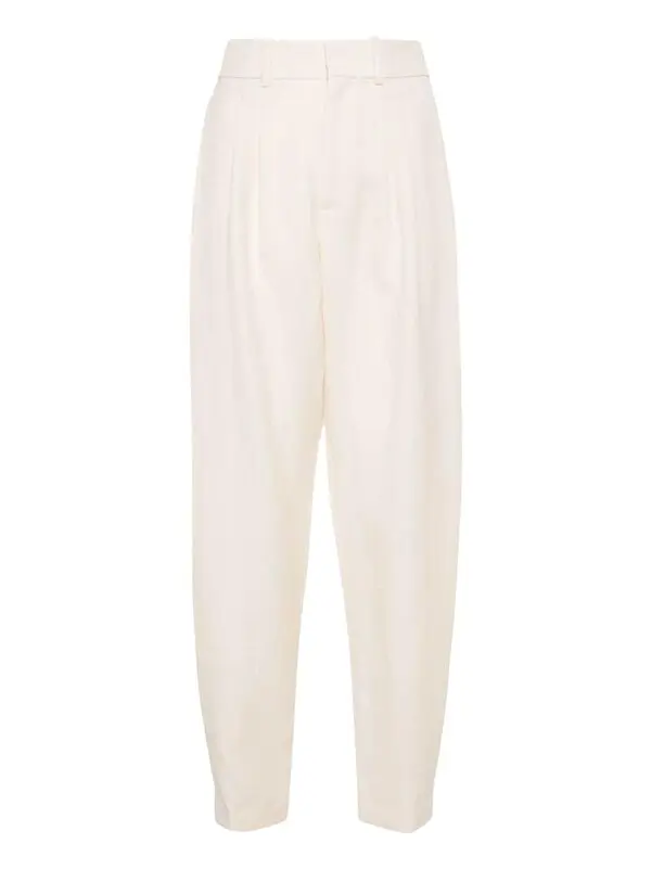 Ralph Lauren High-waisted Tapered Trousers - Neutrals