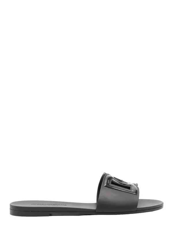 Dolce & Gabbana Logo Slides - Black
