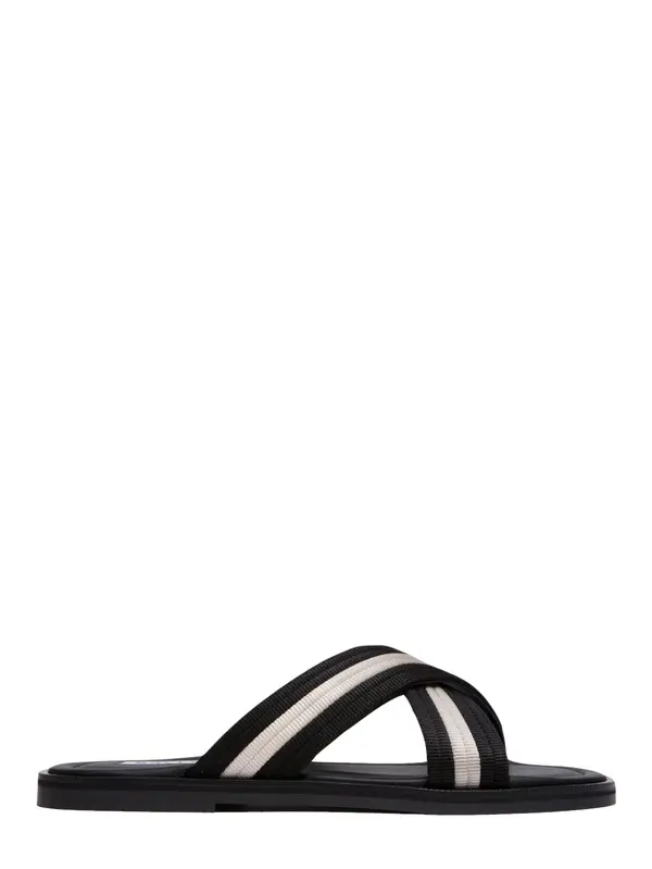 Bally Glide Crossover-strap Sandals - Black