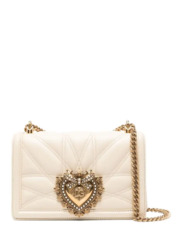 Dolce & Gabbana Medium Devotion Shoulder Bag - Neutrals