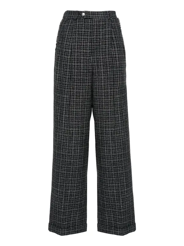 A.p.c. Melissa Plaid Trousers - Blue