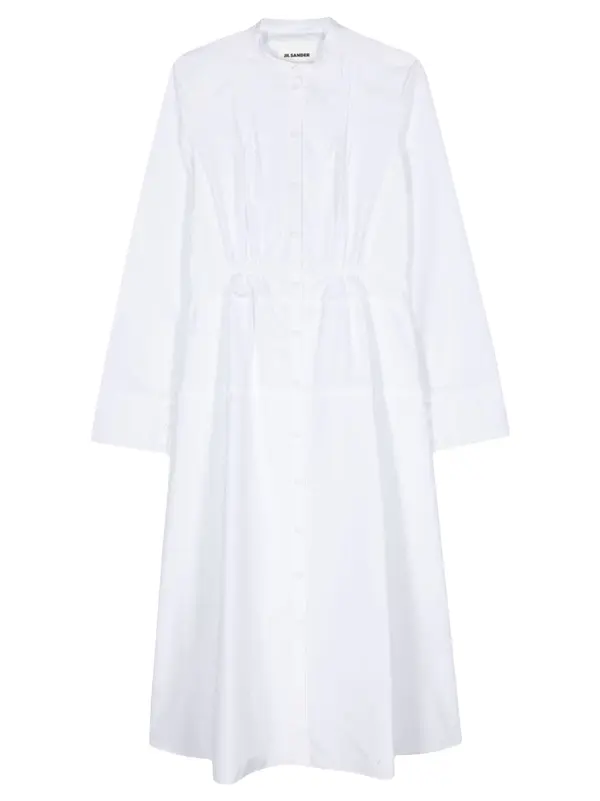 JIL SANDER Cotton Poplin Shirt Dress - White