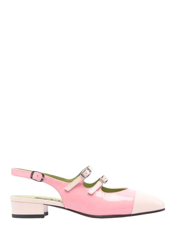CAREL Corail 10mm Leather Ballerina Shoes - Pink