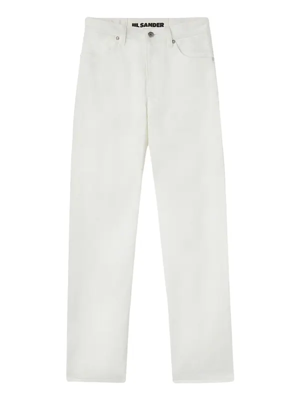 JIL SANDER Cropped Straight-leg Jeans - White