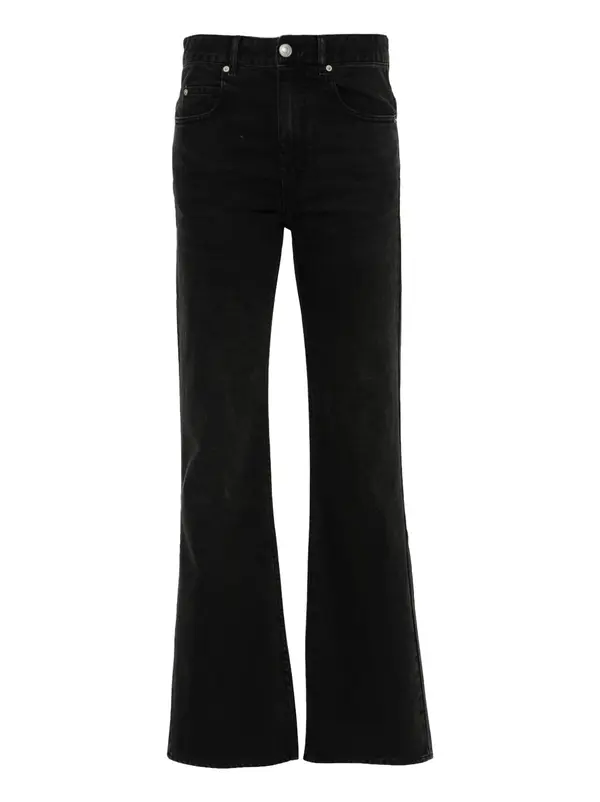 Isabel Marant Belvira High-rise Bootcut Jeans - Black