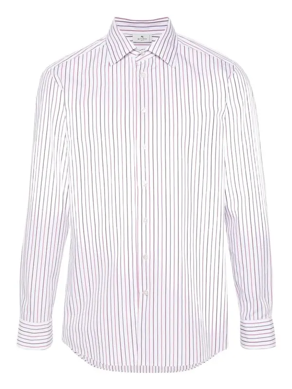 Etro Striped Cotton Shirt - White