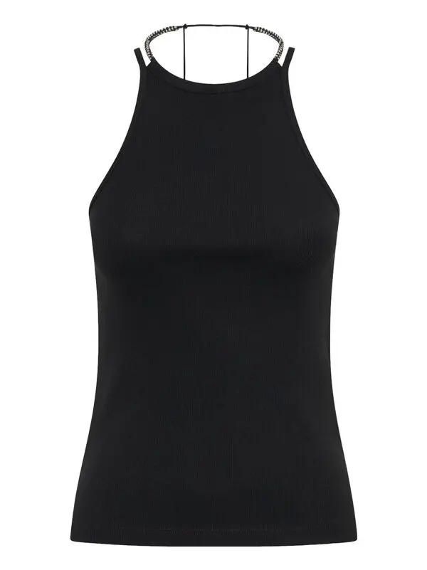 DION LEE Barball Organic-cotton Tank Top - Black