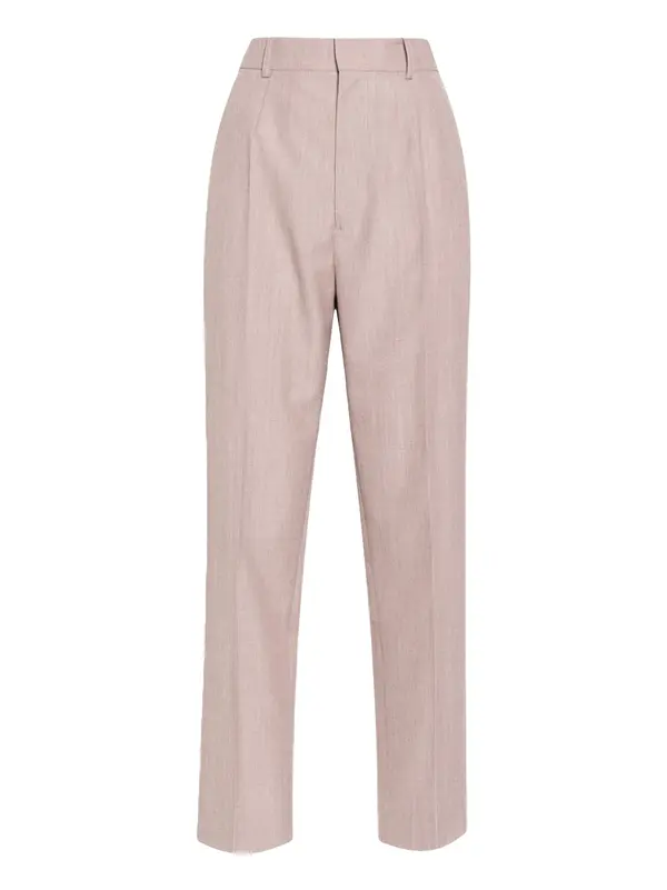 Victoria Beckham Virgin Wool Trousers - Pink