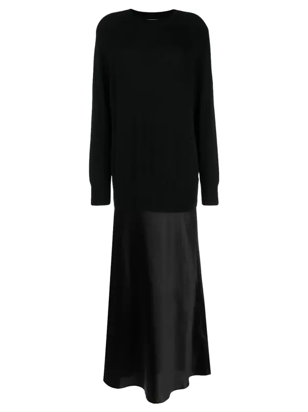 Christopher Esber Monument Layered Cashmere Dress - Black
