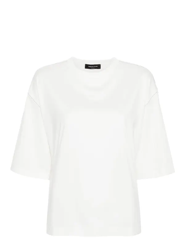 Fabiana Filippi Chain-detailed T-shirt - White