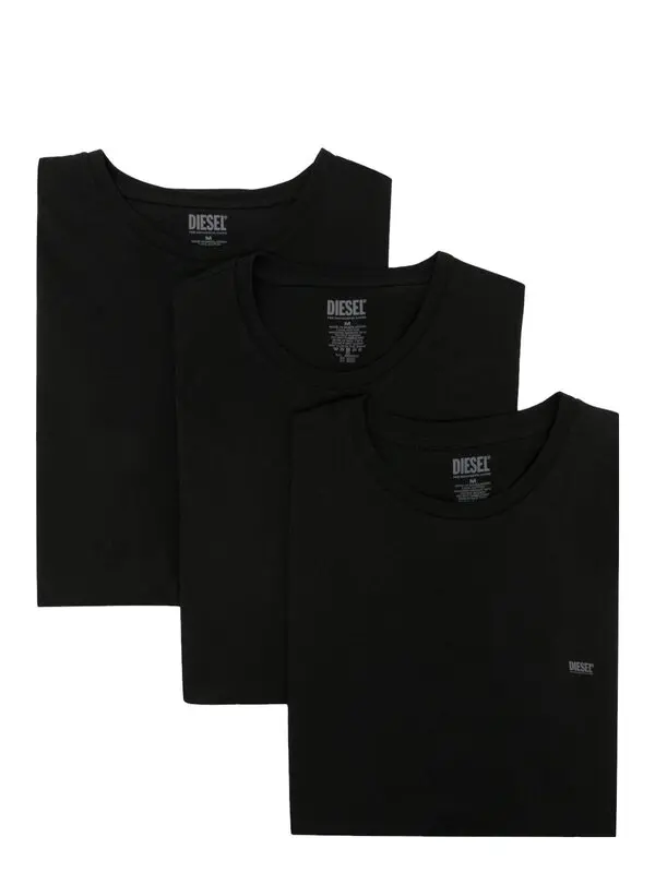 DIESEL Logo-print Cotton T-shirt - Black
