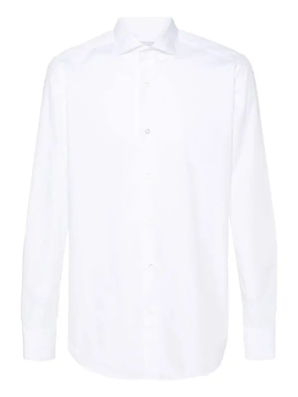D4.0 Poplin Cotton Shirt - White