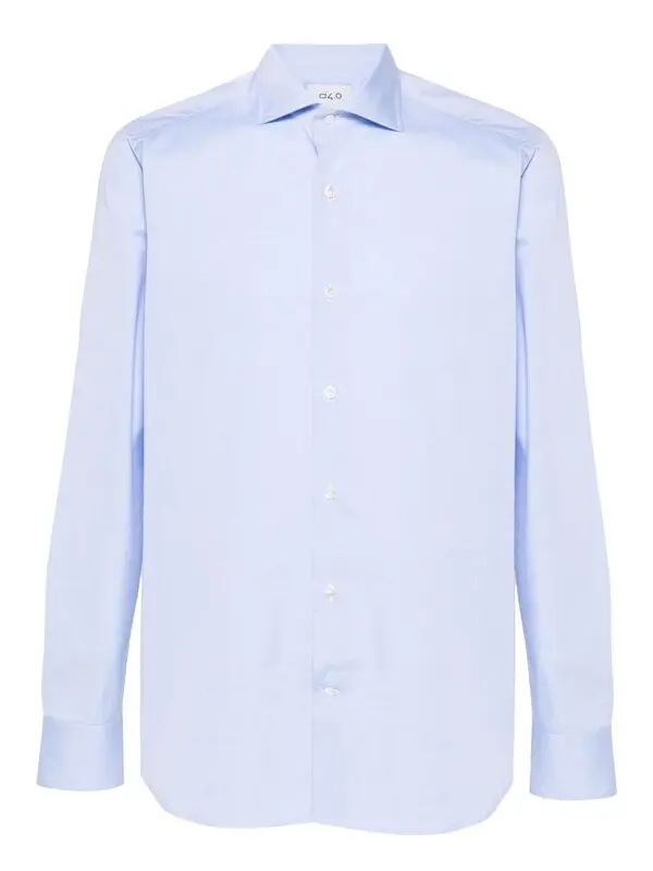D4.0 Twill Cotton Shirt - Blue