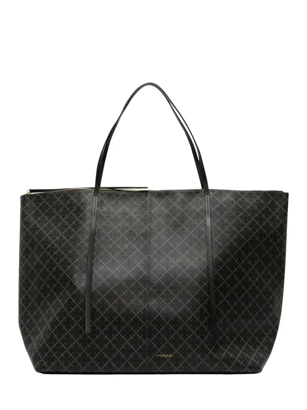BY MALENE BIRGER Leesa Monogram-print Tote Bag - Black