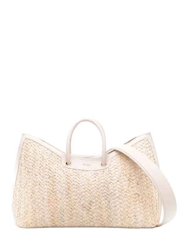 Cult Gaia Idalia Interwoven Tote Bag - Neutrals