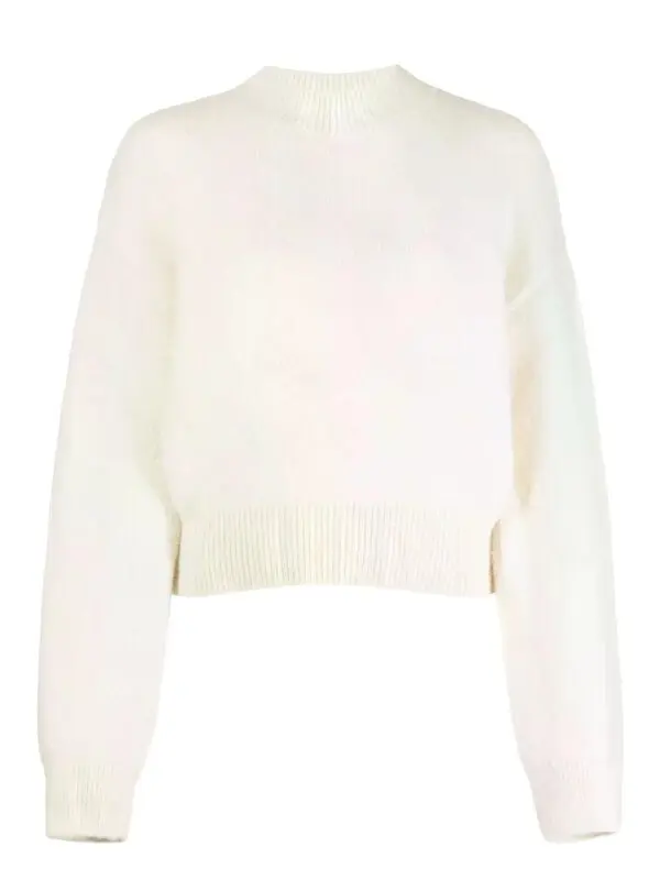 Jacquemus La Maille Logo-intarsia Jumper - Neutrals