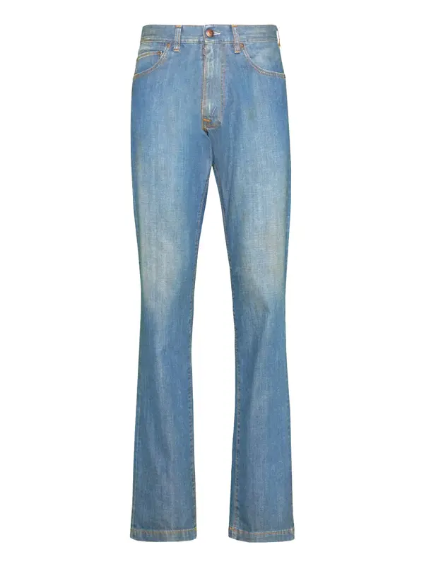 MAISON MARGIELA Americana Turn-up Jeans - Blue