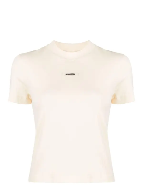 Jacquemus Le T-shirt Gros Grain Top - Yellow