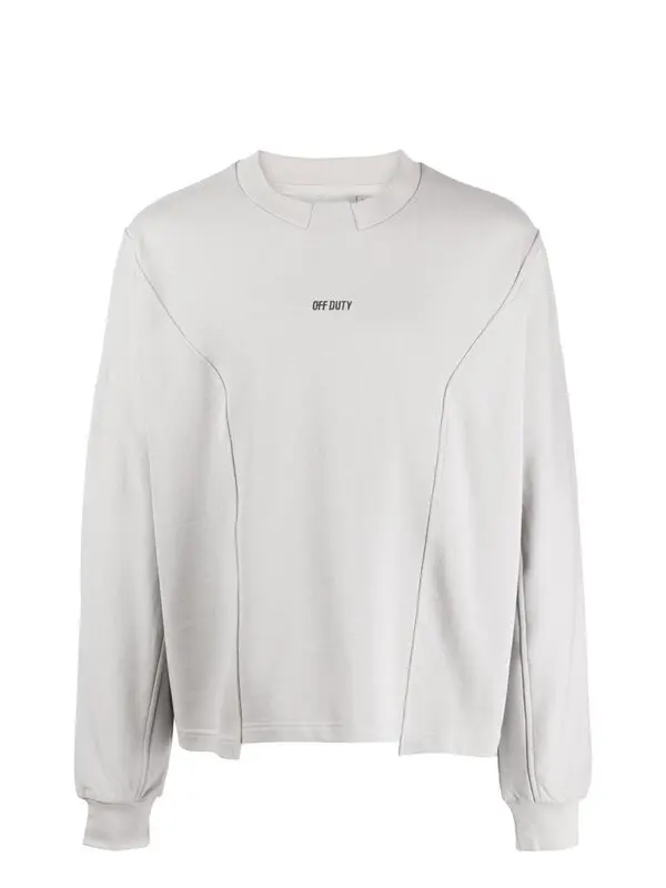OFF DUTY Futur Logo-embroidered Cotton Sweatshirt - Grey