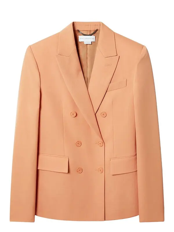 Stella McCartney Double-breasted Blazer - Papaya
