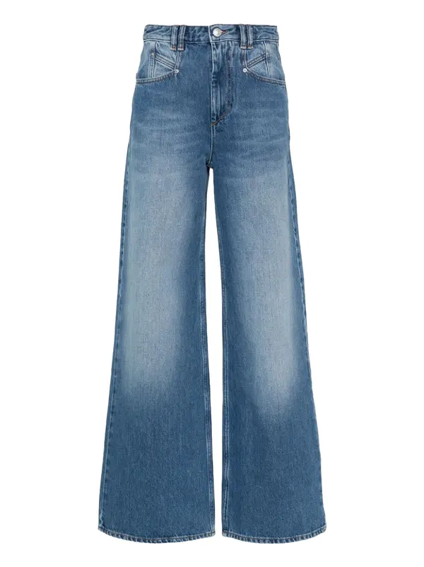 Isabel Marant Lemony Wide-leg Jeans - Blue