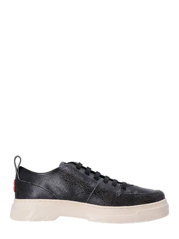 BOSS Urian Oxfr Leather Sneakers - Black