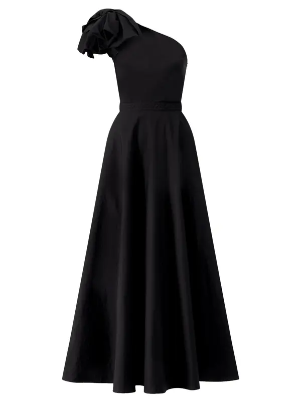Giambattista Valli One-shoulder Maxi Dress - Black