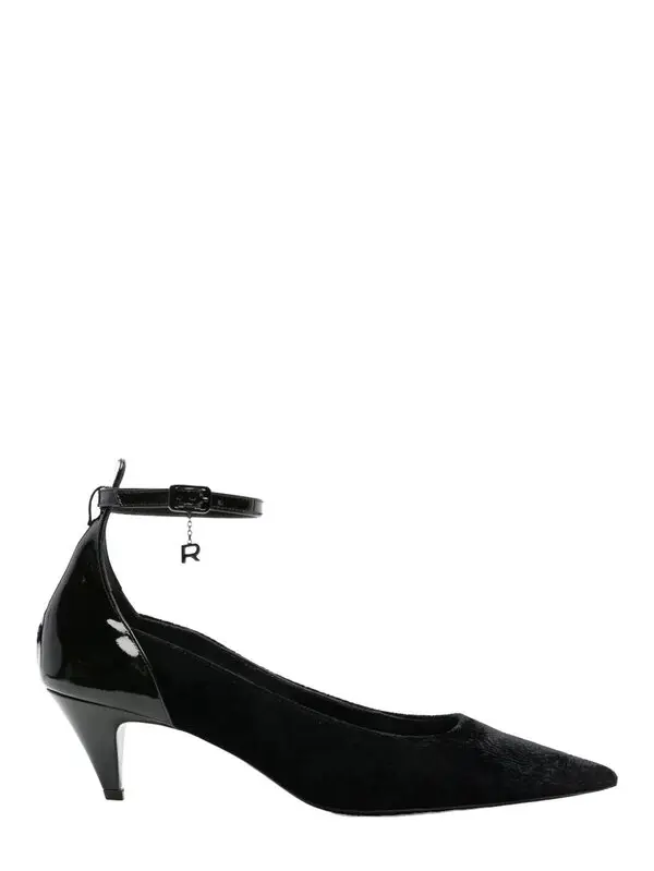 Rochas 55mm Cloqué-effect Suede Pumps - Black