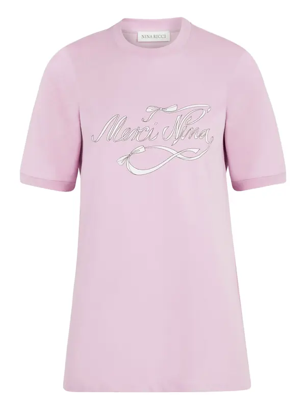Nina Ricci Merci Nina Cotton T-shirt - Pink