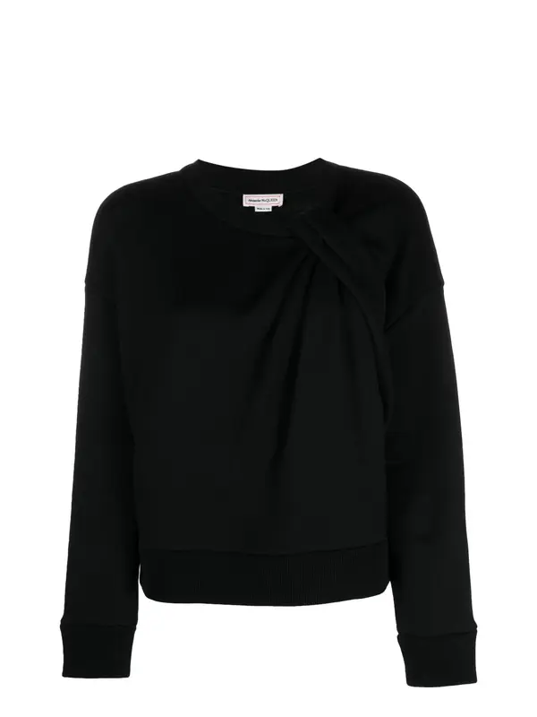 Alexander McQueen Knot-embellished Sweatshirt - Black