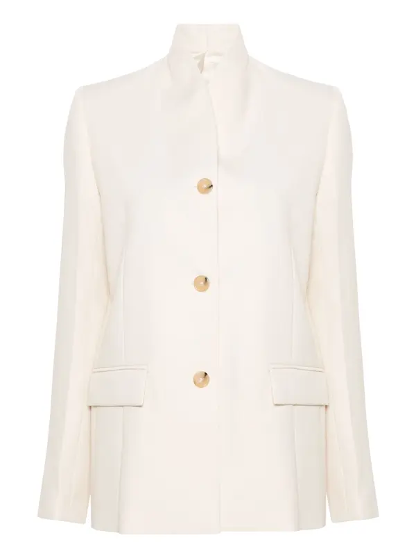 TOTEME No-lapels Single-breasted Blazer - Neutrals