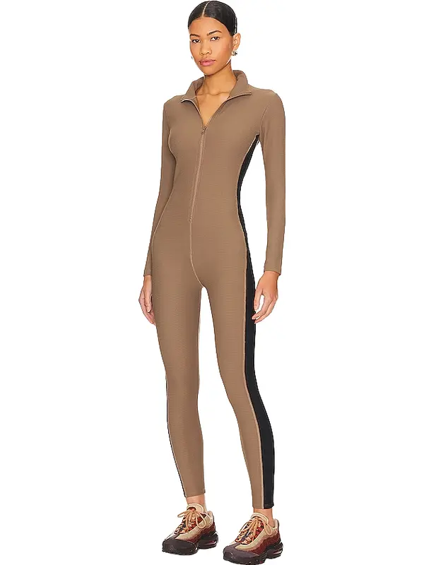 Year Of Ours Thermal Ski Onesie - Caribou & Black
