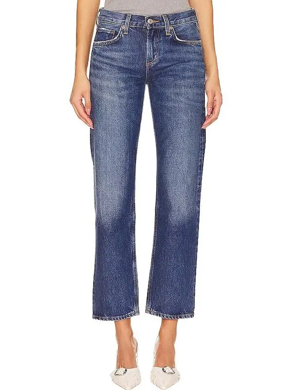 AGOLDE Amber Low Rise Straight Jeans - Milestone
