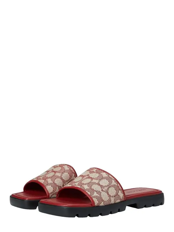 COACH Florence Slide Sandal - Red