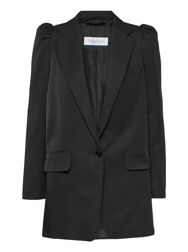 Max Mara Willy Cotton-blend Blazer - Black