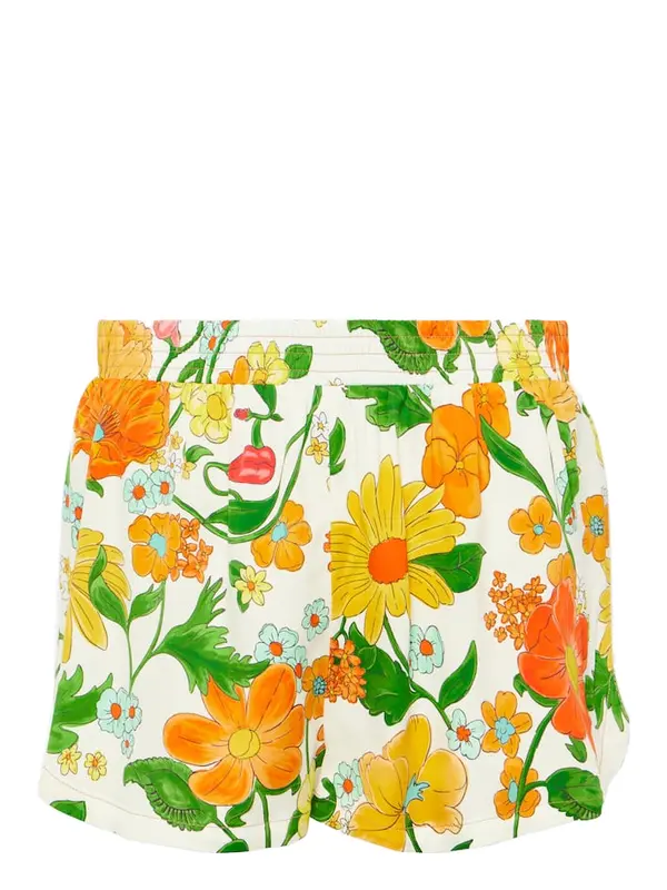 Stella McCartney Printed Mid-rise Shorts - Orange
