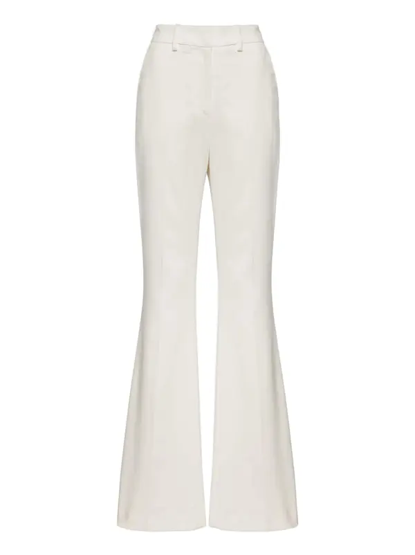 Balmain High-rise Flared Pants - White