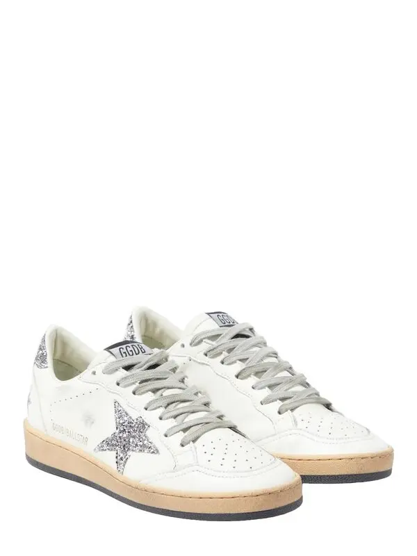 GOLDEN GOOSE Ball Star Leather Sneakers - White