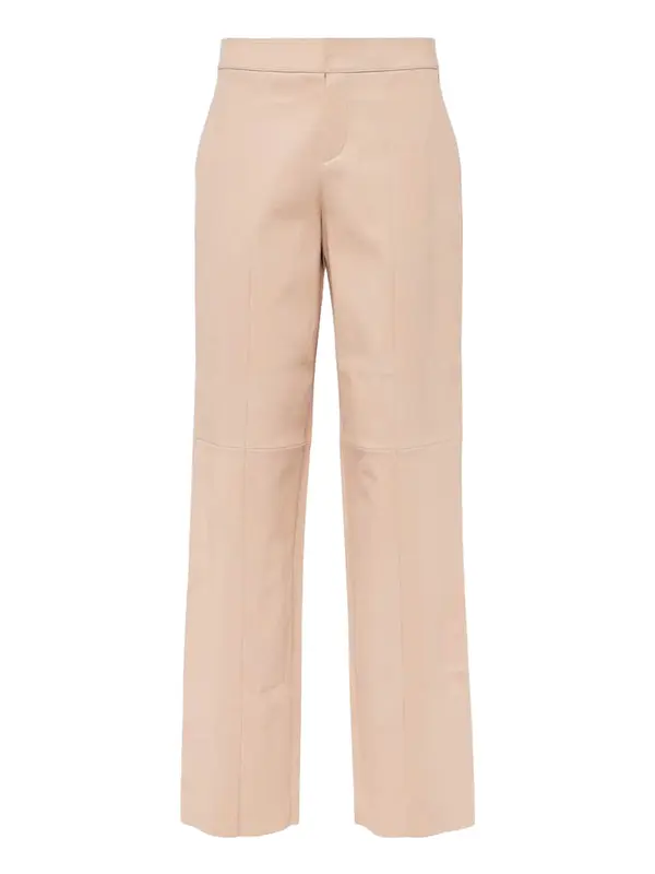 Stouls Massimo Leather Trousers - Beige